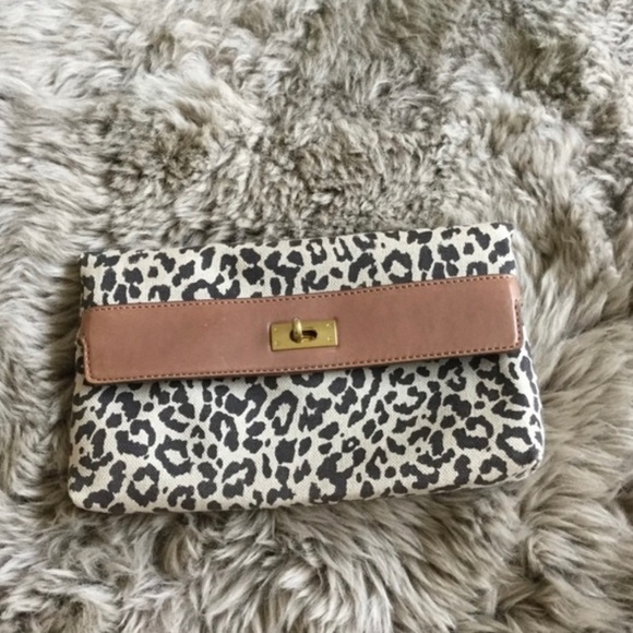 J. Crew | Bags | J Crew Cheetah Clutch | Poshmark